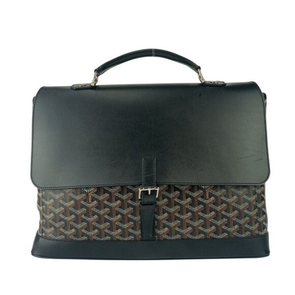 Goyard | Bags | Goyard Business Bag Citadan Pm Black Leather Silver ...